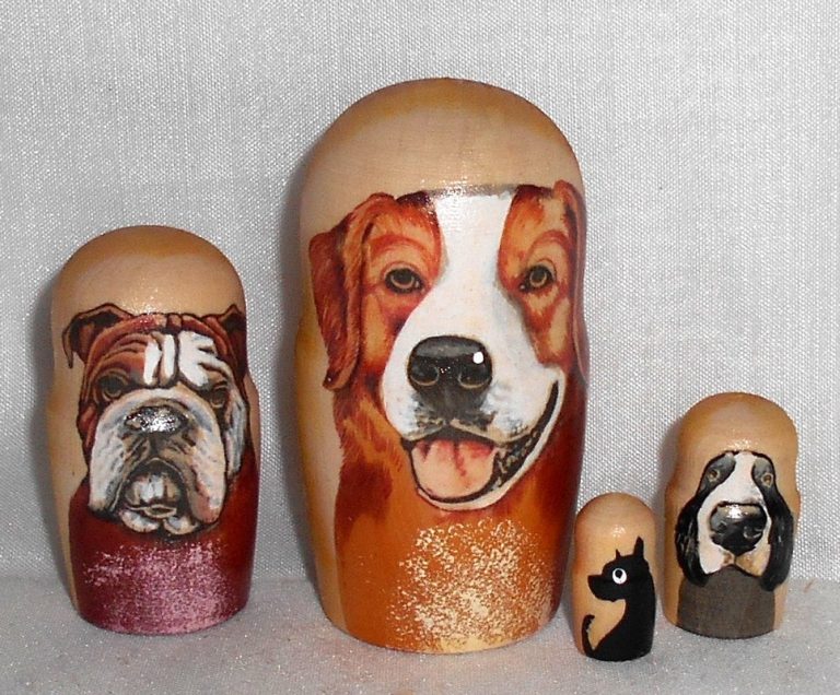 Dog Rottweiler Small Babushka Matryoshka Nesting Doll Babooshki ...