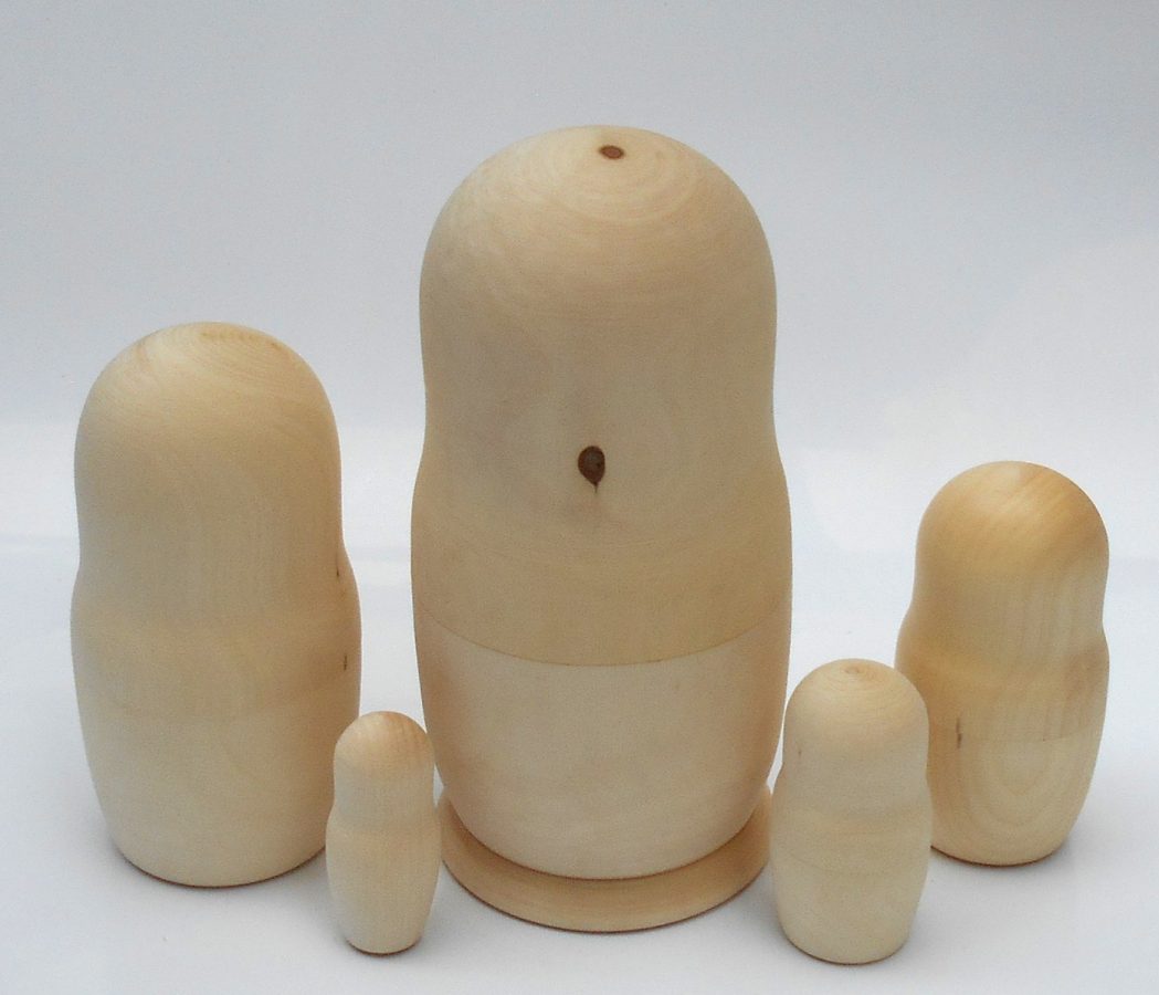Blank DIY 5-set Large Round 16cm Raw Plain Unpainted Unfinished ...