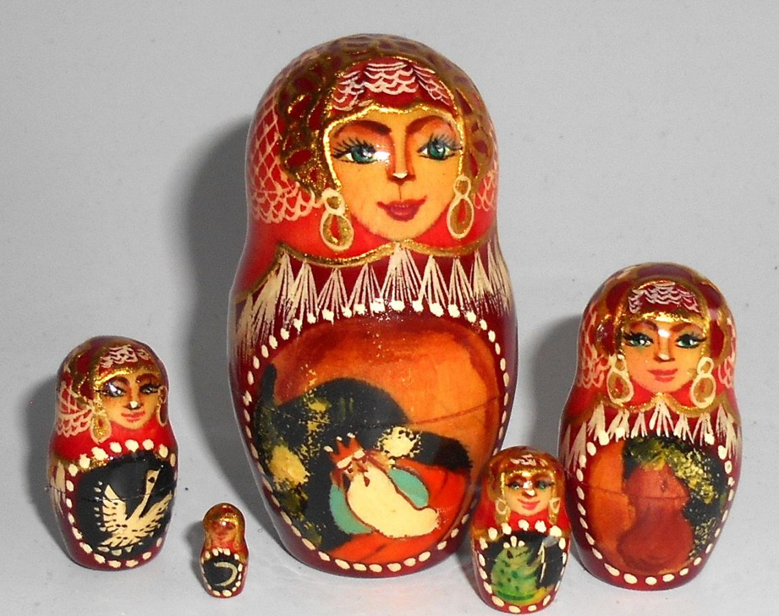 Russian Fairy Tales Giant 15-set Babushka Matryoshka Nesting Doll ...